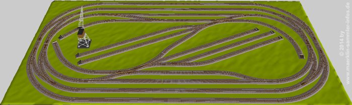 Testanlage Gleisplan und Verkabelungspläne